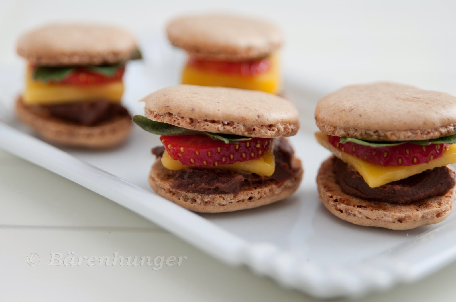 Süsse Macaron Burger - Bärenhunger Blog